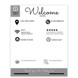 Hospitality Welcome Sign