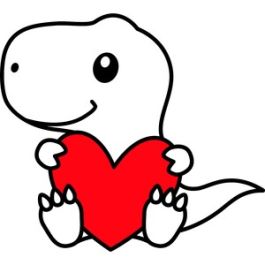 T-Rex With Heart
