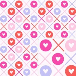 XO Heart Pattern