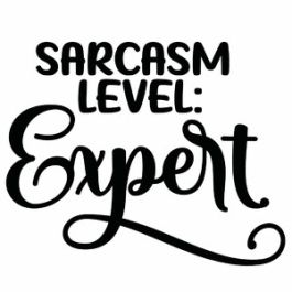 Sarcasm Level Expert Quote