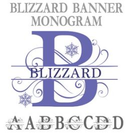 ZP Blizzard Banner Monogram