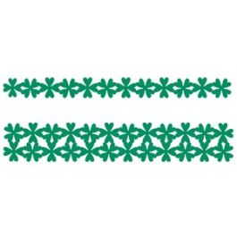 Four Leaf Clover Lucky Repeating Borders