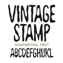 BFC Vintage Stamp Font