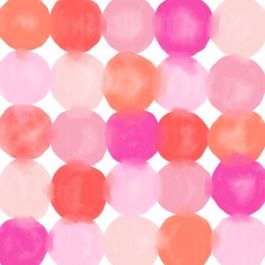 Pink Watercolor Dots Pattern