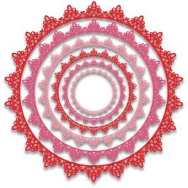 nested delicate lace frames