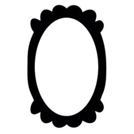 cute oval frame