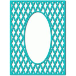 diamond frame oval cutout