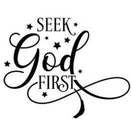 Seek God First Quote