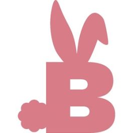 Easter Bunny Letter B
