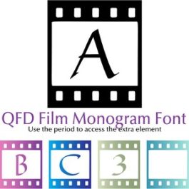 QFD Film Monogram Font