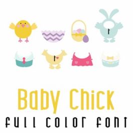 Baby Chick Full Color Font