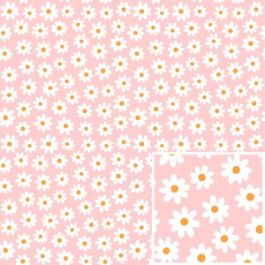 Pink Daisy Pattern Background