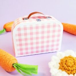 Pink Gingham Mini 3D Lunchbox