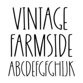 BFC Vintage Farmside Skinny Farmhouse Font