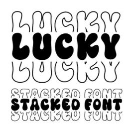 BFC Lucky Stacked Retro Decorative Font