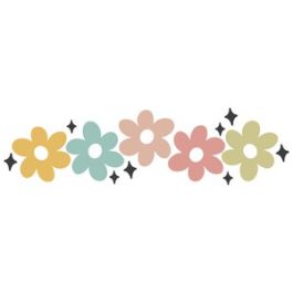 Retro Flower Border
