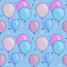 Balloons Seamless Pattern