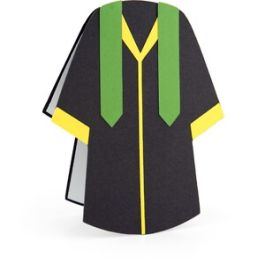 A2 Graduation Gown Card