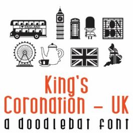 King's Coronation - UK Doodlebat Font