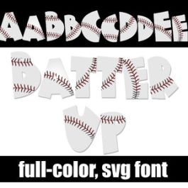 Batter Up Color Font