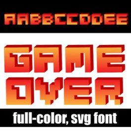 Game Over Color Font
