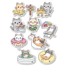 Summer Cats Planner Stickers VOL.1