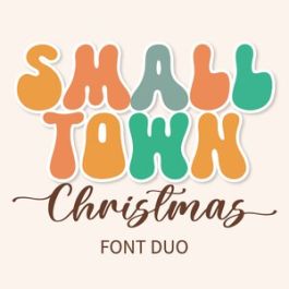Small Town Christmas Font Duo
