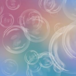 Rainbow Watercolor Bubbles Background Pattern