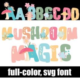 Mushroom Magic Color Font