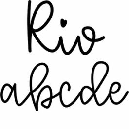 rio handwriting script font