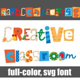 Creative Classroom Color Font