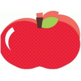 a2 apple shaped card