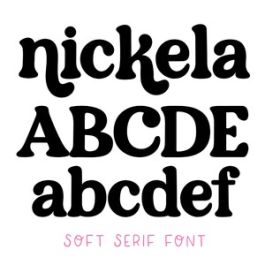BFC Nickela Modern Soft Serif Retro Font