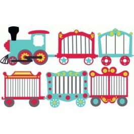 circus train cars