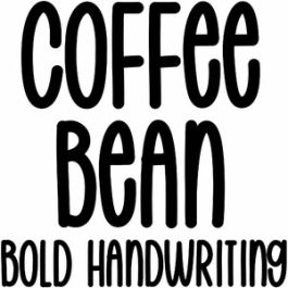 coffee bean bold handwriting font