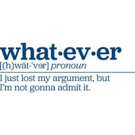 whatever definition