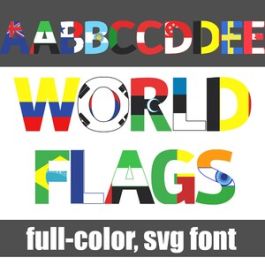 World Flags Color Font