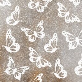Butterflies Platinum Glitter Background Pattern|443433