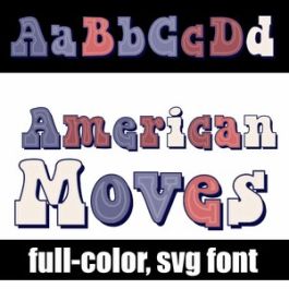 American Moves Color Font
