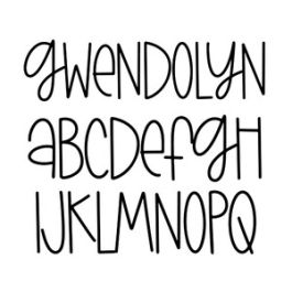 BFC Gwendolyn Quirky Cute Handwriting Font