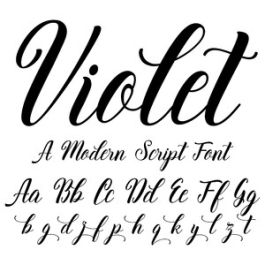 Violet Font