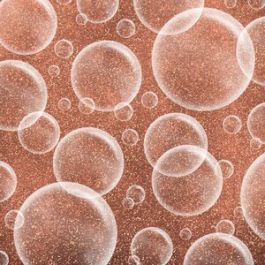 Rose Gold Glitter Bubbles Background Pattern