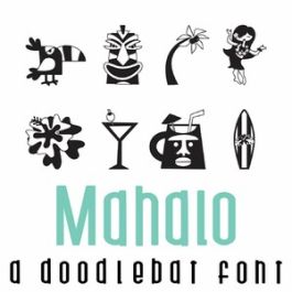 Mahalo Doodlebat Font