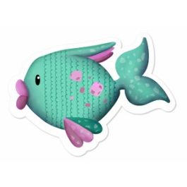 Cute Fish Print and Cut Design