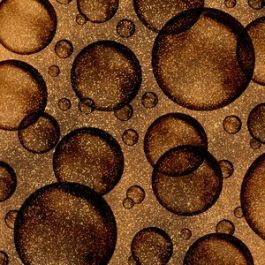 Gold Glitter Dark Bubbles Background Pattern