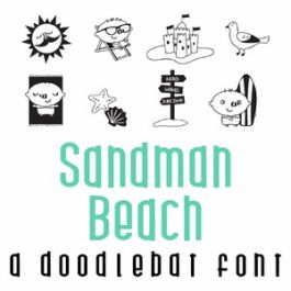 Sandman - Beach Doodlebat Font