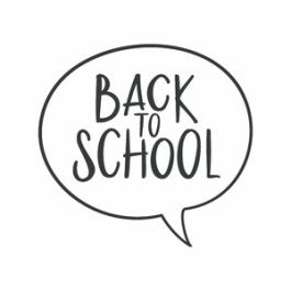 Back to school speech bubble|445647