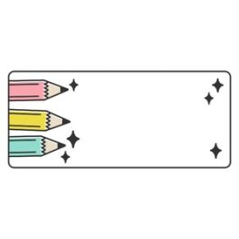 Rectangle Pencil Label