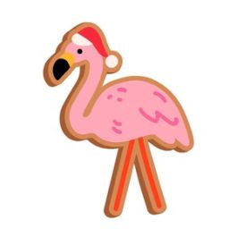 Gingerbread Christmas Flamingo