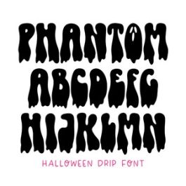 BFC Ghoul Town Solid Halloween Font
